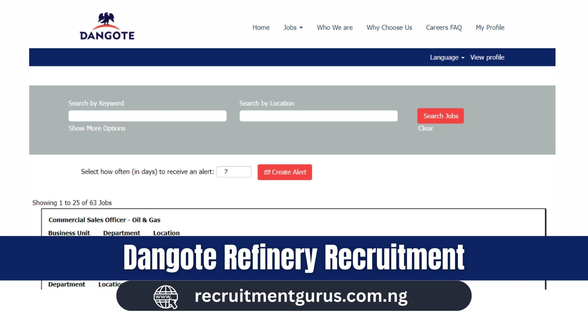 Dangote Refinery Recruitment 2025/2026 | How to Apply, Eligible Roles ...